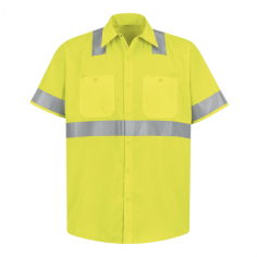 MEN’S HI-VISIBILITY SHORT SLEEVE WORK SHIRT – TYPE R, CLASS 2- SS24HV ...